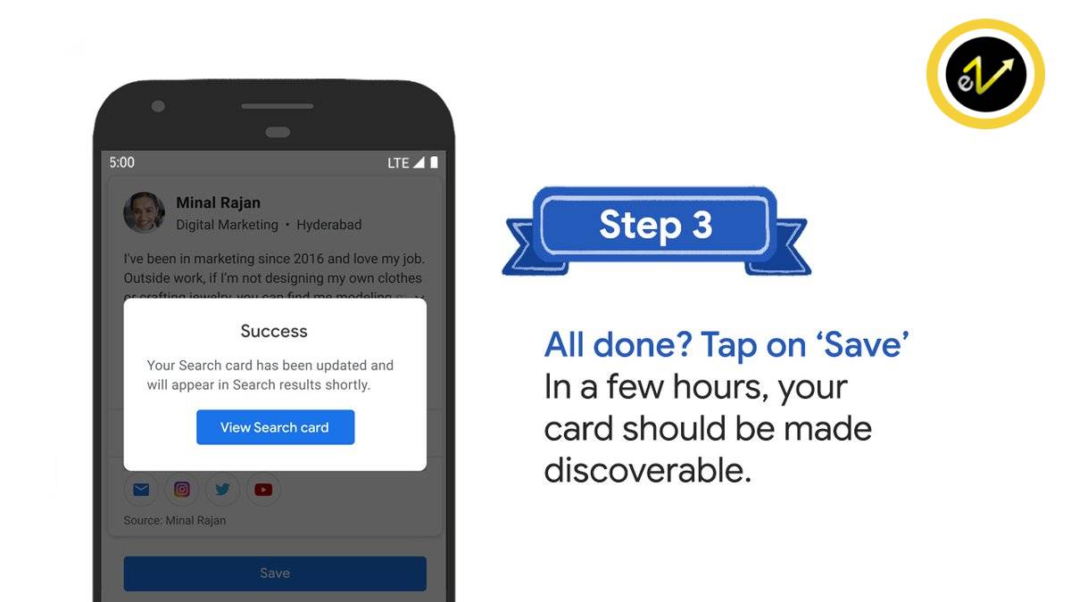 Add Me To Search - Create your people card on Google Search